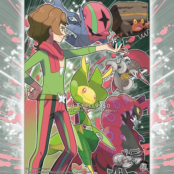 Pokemon Black And White Sewaddle And Burgh In Pinwheel Forest at ...