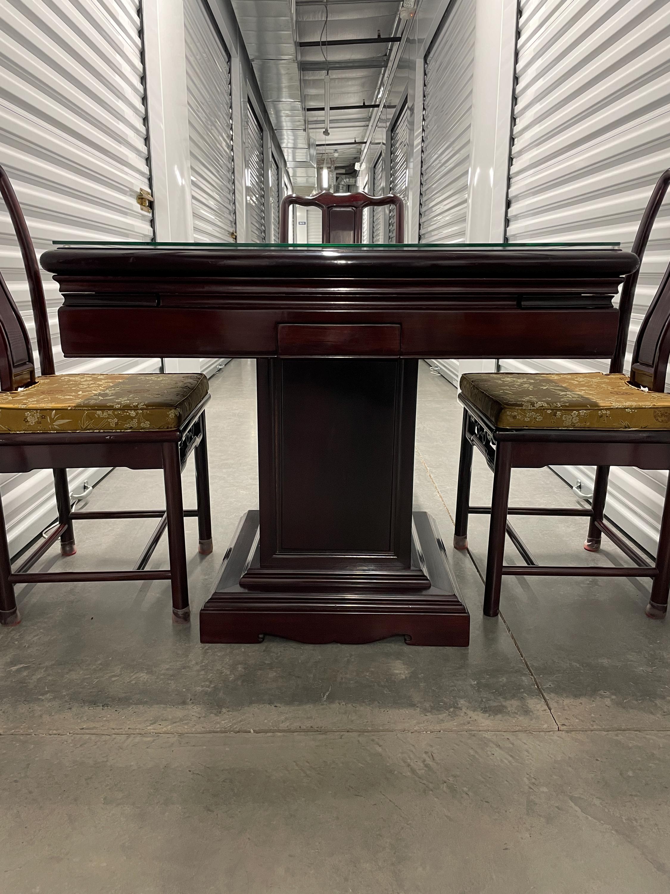 Mahjong Table and Chairs Vintage Rosewood - Etsy