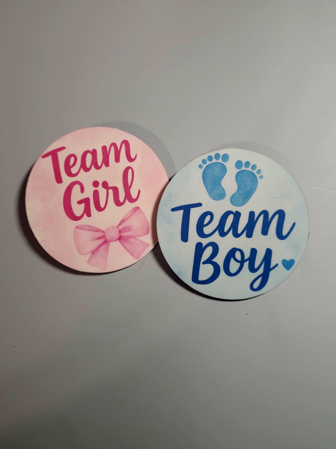 Baby Shower Guest Pin: Gender Reveal Party Favor (3x3") - Etsy