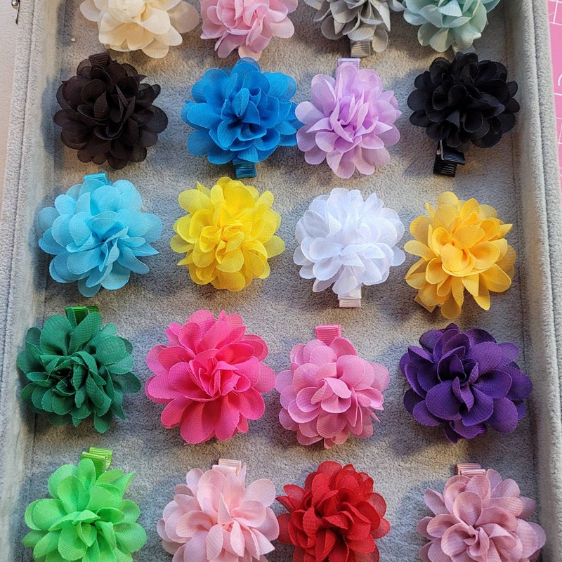 Flower Hair Clips - Etsy