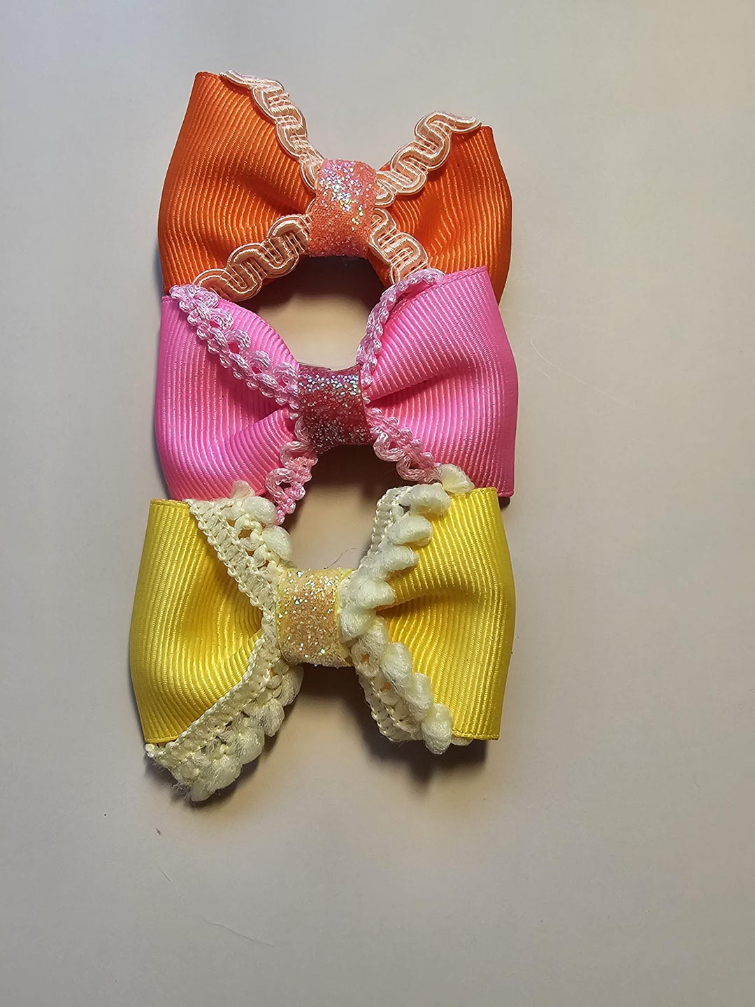 3pk Baby Bows With VELCRO, Infant Hair Bows, Fine Hair Bow 3pk - Etsy