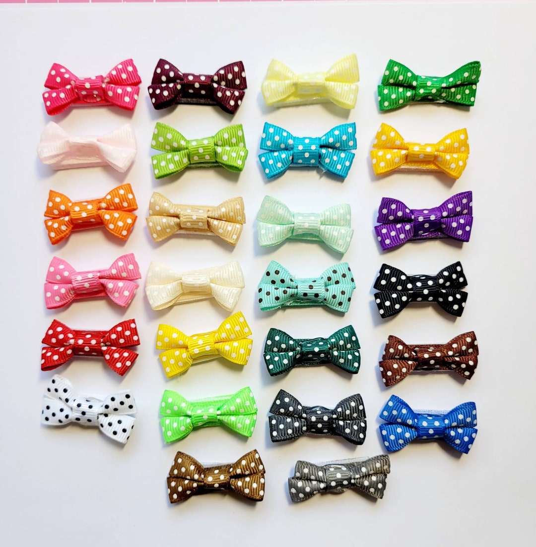 Infant Ribbon Hair Bows: VELCRO® Brand Hook and Loop Fastener Barrette ...