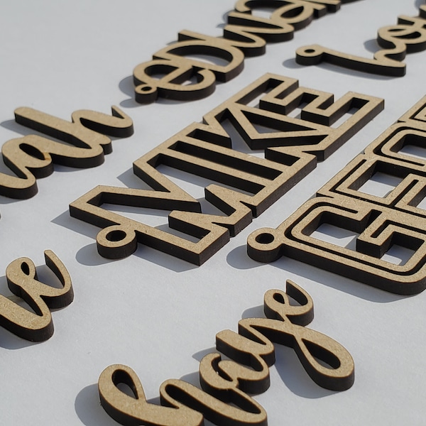 Laser Cut Names - Etsy