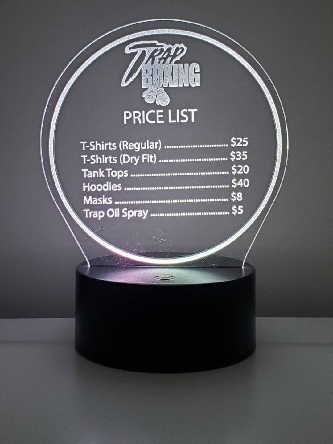 LED Sign | Light up Menu Sign | LED Pricing Sign | LED Logo Sign - Etsy