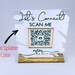 Let's Connect! | Social Media QR Code Acrylic Sign | Scan Sign ...