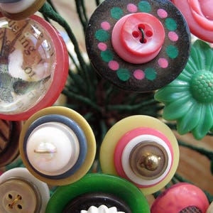 Vintage Button Bouquet: "i Love U" - Etsy