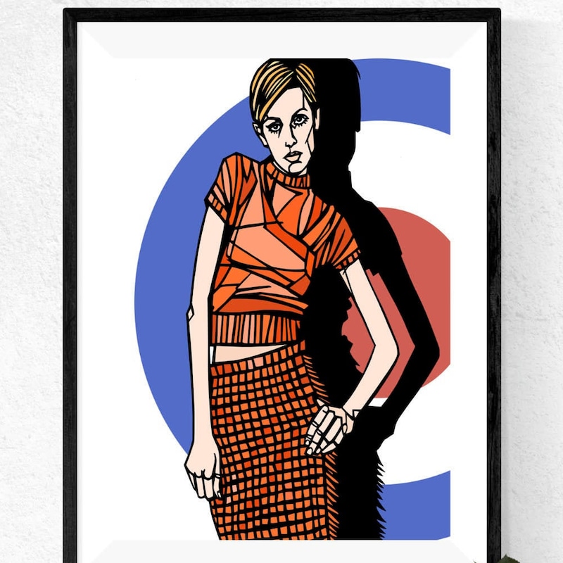 Twiggy Poster - Etsy