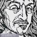 RENÉ DESCARTES Original Ink Drawing, Large Scale Artwork, Philosophy ...