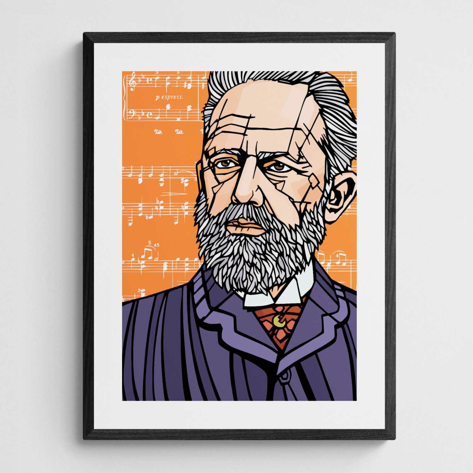 TCHAIKOVSKY Art Print Classical Composers Classical Music - Etsy