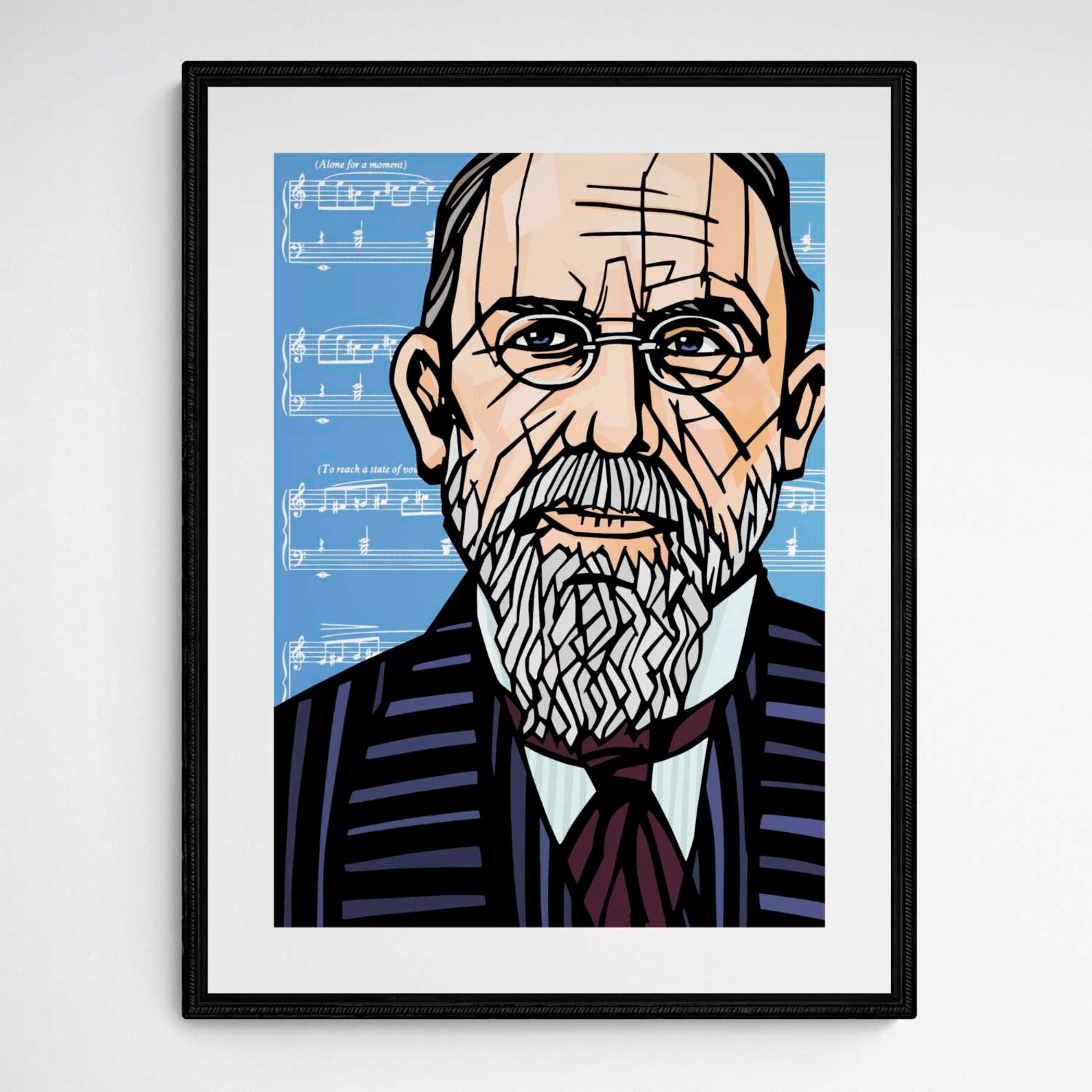 ERIK SATIE Art Print Classical Composer Home Decor Classical - Etsy UK