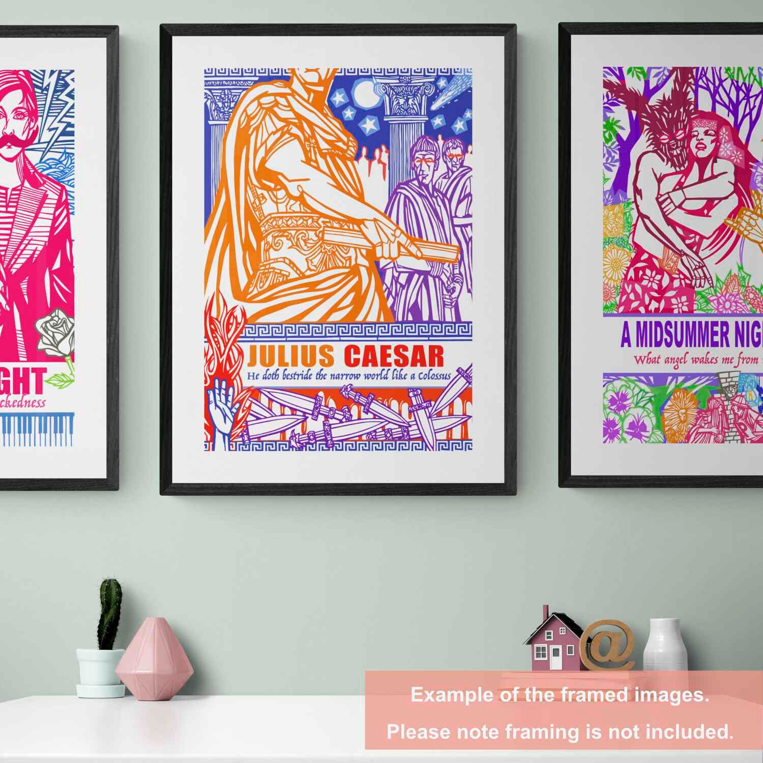 JULIUS CAESAR Colour Print William Shakespeare Archival | Etsy
