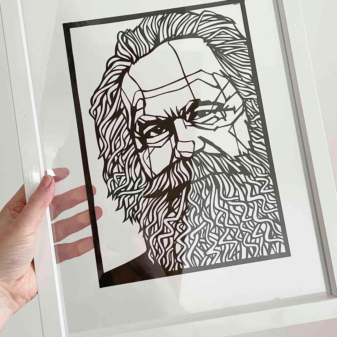 KARL MARX Hand-crafted Papercut, Original Artwork, Available in 2 ...
