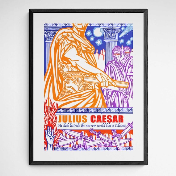 JULIUS CAESAR Colour Print William Shakespeare Archival | Etsy