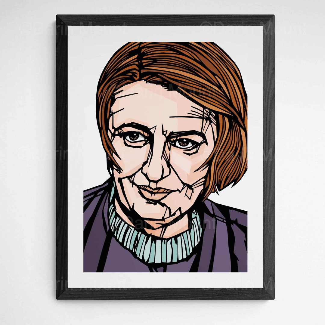 AYN RAND Personalised Art Print, Option to Add Quote, Philosopher ...