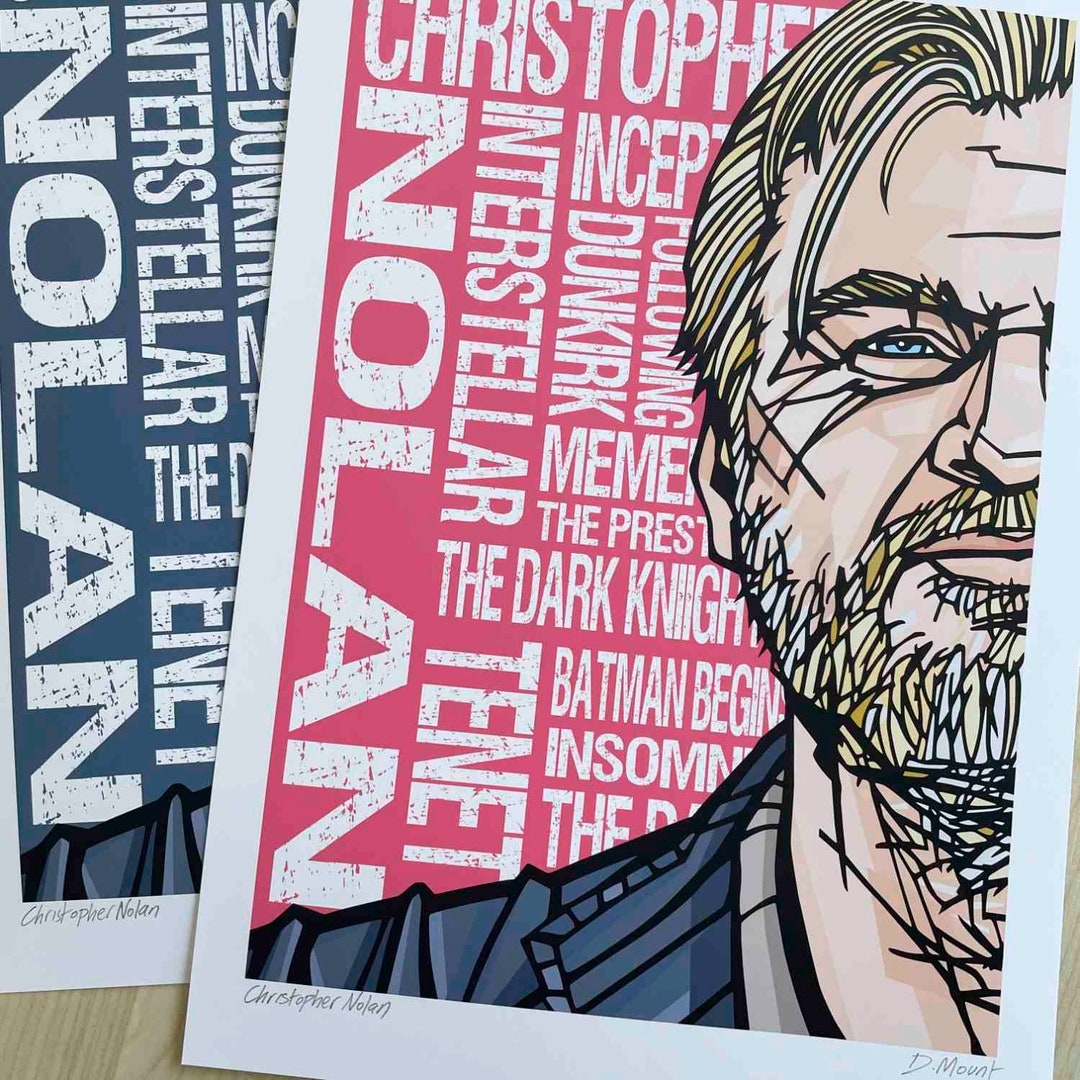 CHRISTOPHER NOLAN Art Print, Movie Directors Wall Decor, Tenet ...