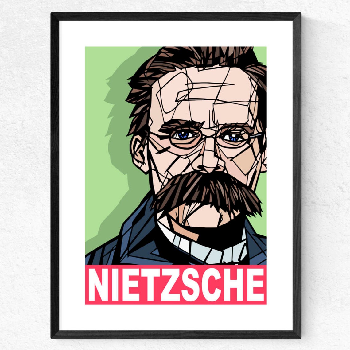 Friedrich Nietzsche Art Print Typography Print Literary - Etsy UK