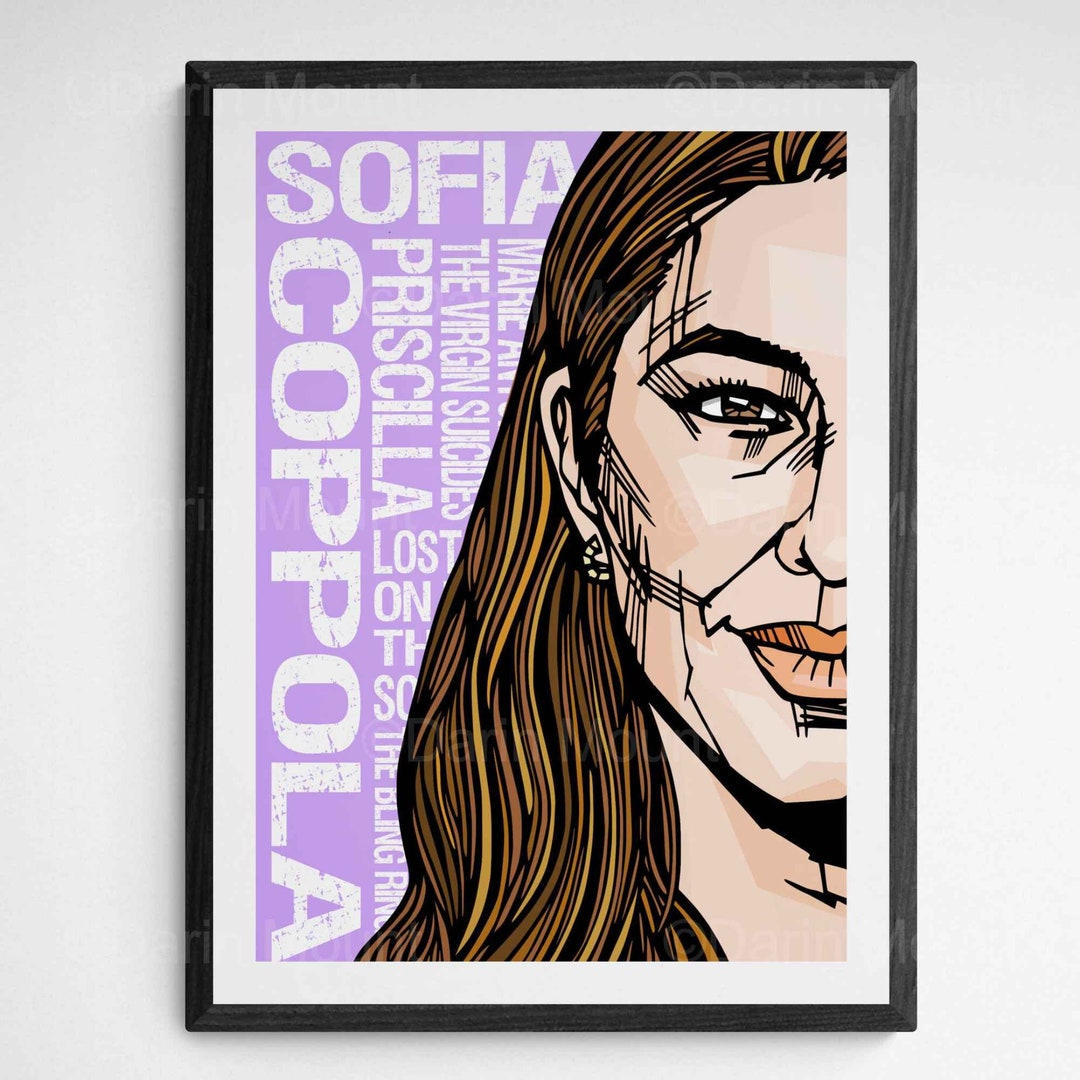 SOFIA COPPOLA Print, Option to Add Quote, Movie Directors Wall Decor ...