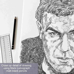 RAYMOND CARVER Original Pencil Drawing, Large Scale Artwork, Author ...