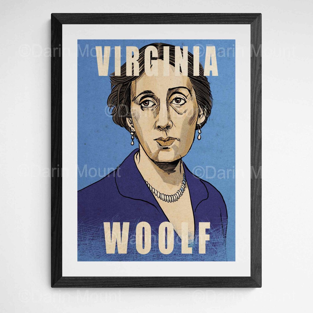 VIRGINIA WOOLF Print, Typography Print, Vintage Aesthetic, Available in ...