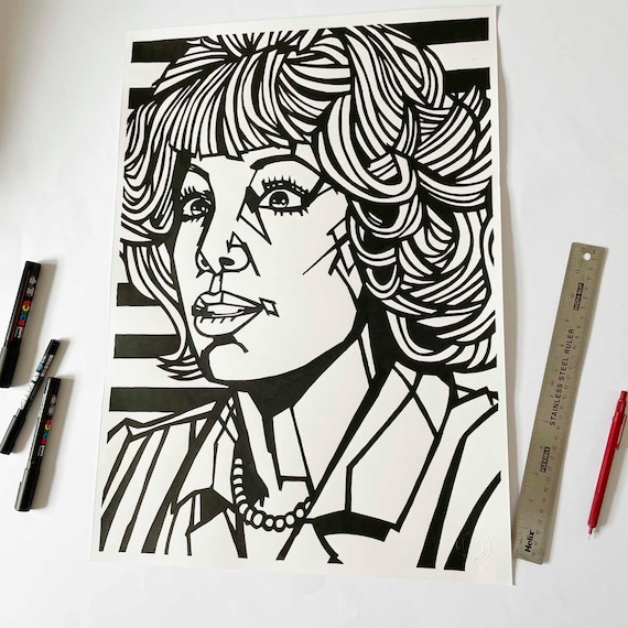 Grease Frenchy Drawing