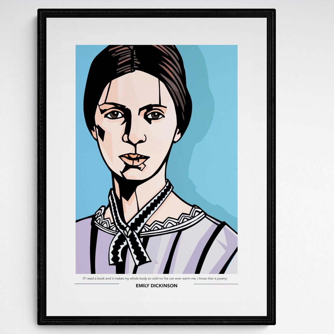 EMILY DICKINSON Art Print, Option To Add Your Favourite Quote ...