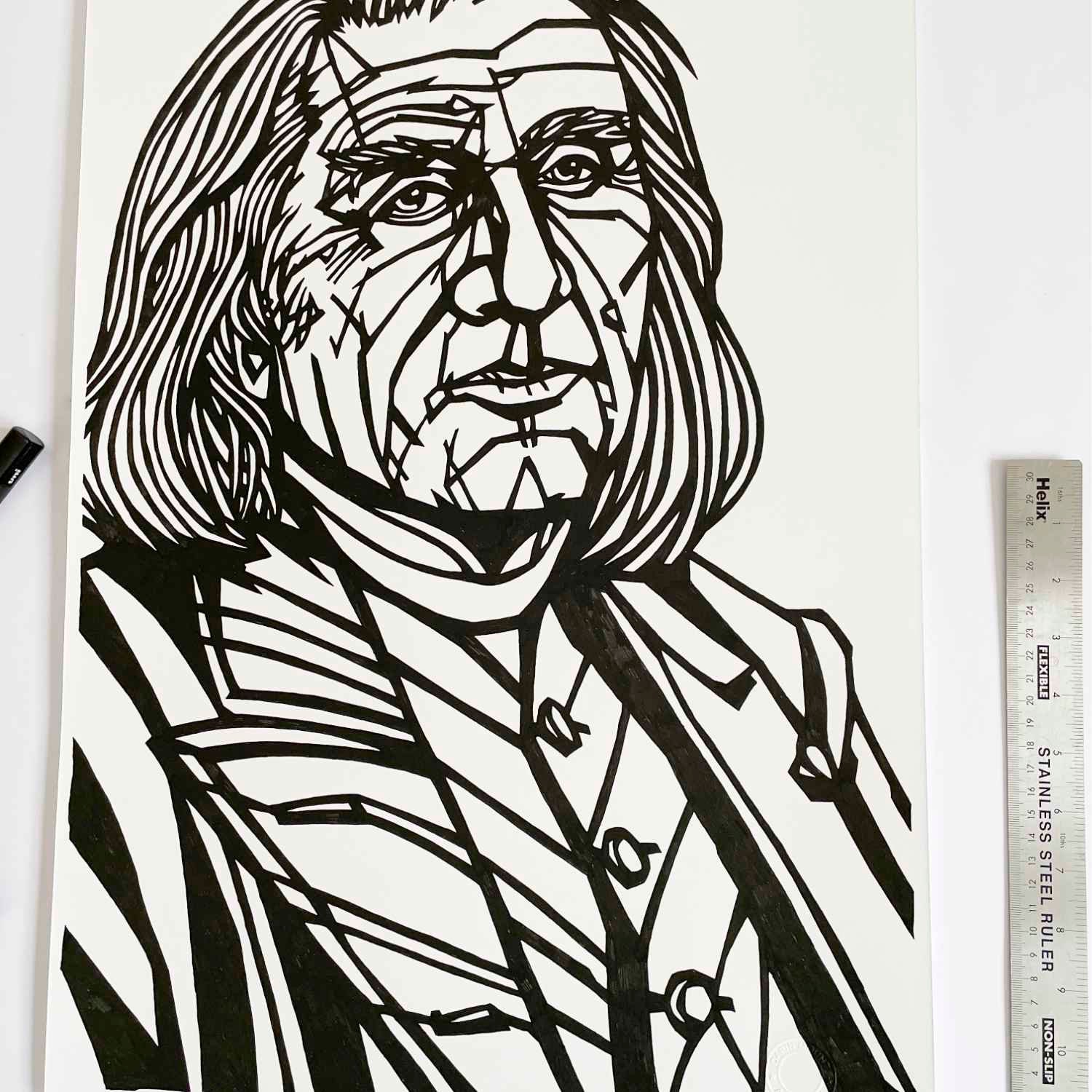 FRANZ LISZT Original Ink Drawing Classical Composer Music | Etsy