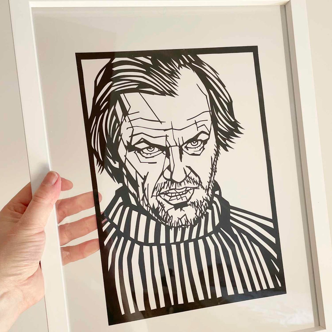 Jack Nicholson Handcrafted Papercut - Available in 2 Sizes - Cut by ...