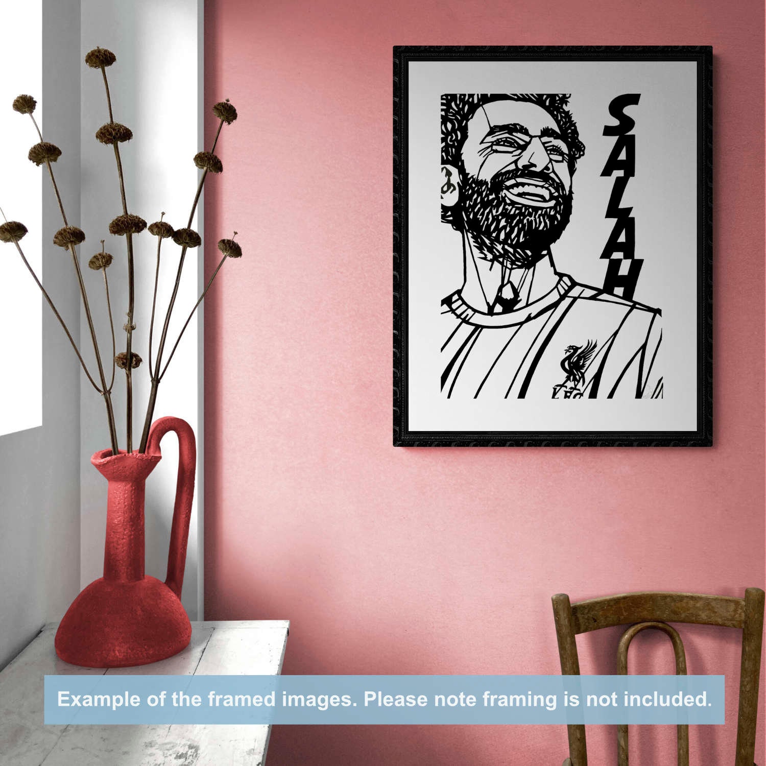 MO SALAH Original Ink Drawing Large Scale Original Artwork - Etsy