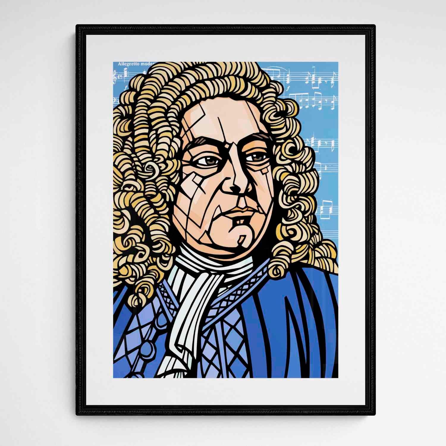 GEORGE FRIDERIC HANDEL Art print Classical composer home | Etsy