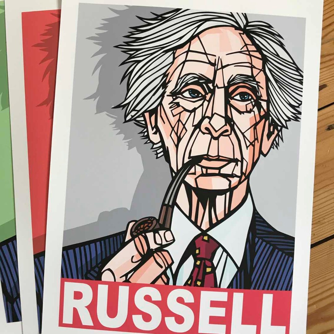 Bertrand Russell Art Print | Typography Print | Philosophy Digital ...