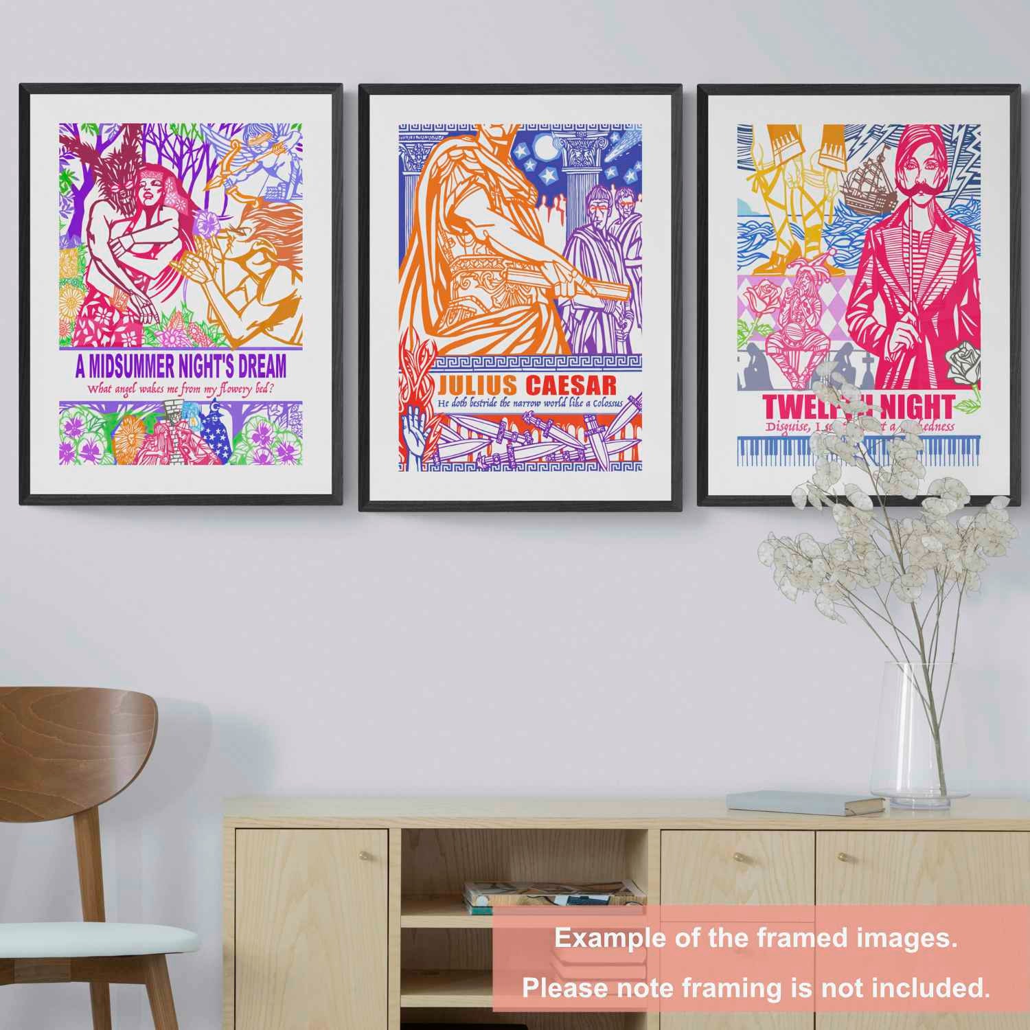 JULIUS CAESAR Colour Print William Shakespeare Archival | Etsy
