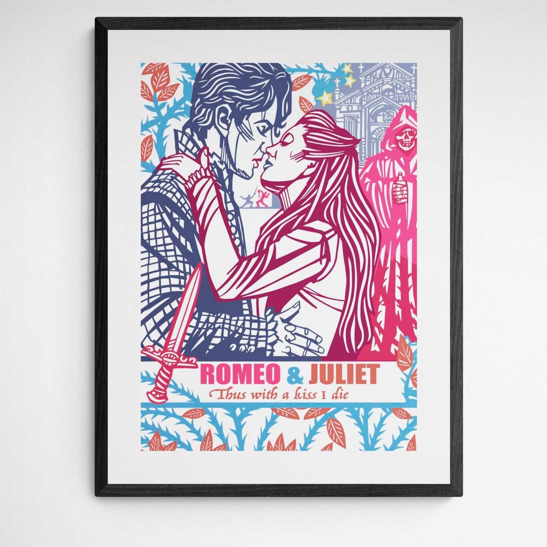 ROMEO AND JULIET Colour Print, William Shakespeare Archival Quality Art ...