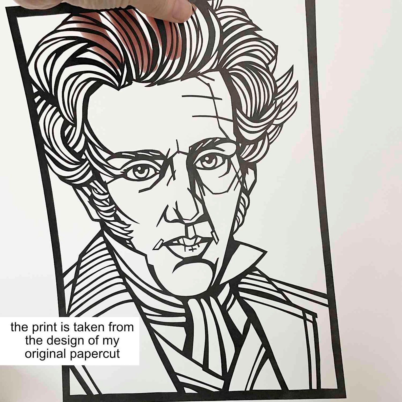 SØREN KIERKEGAARD Personalised Print, Option to Add Your Favourite ...