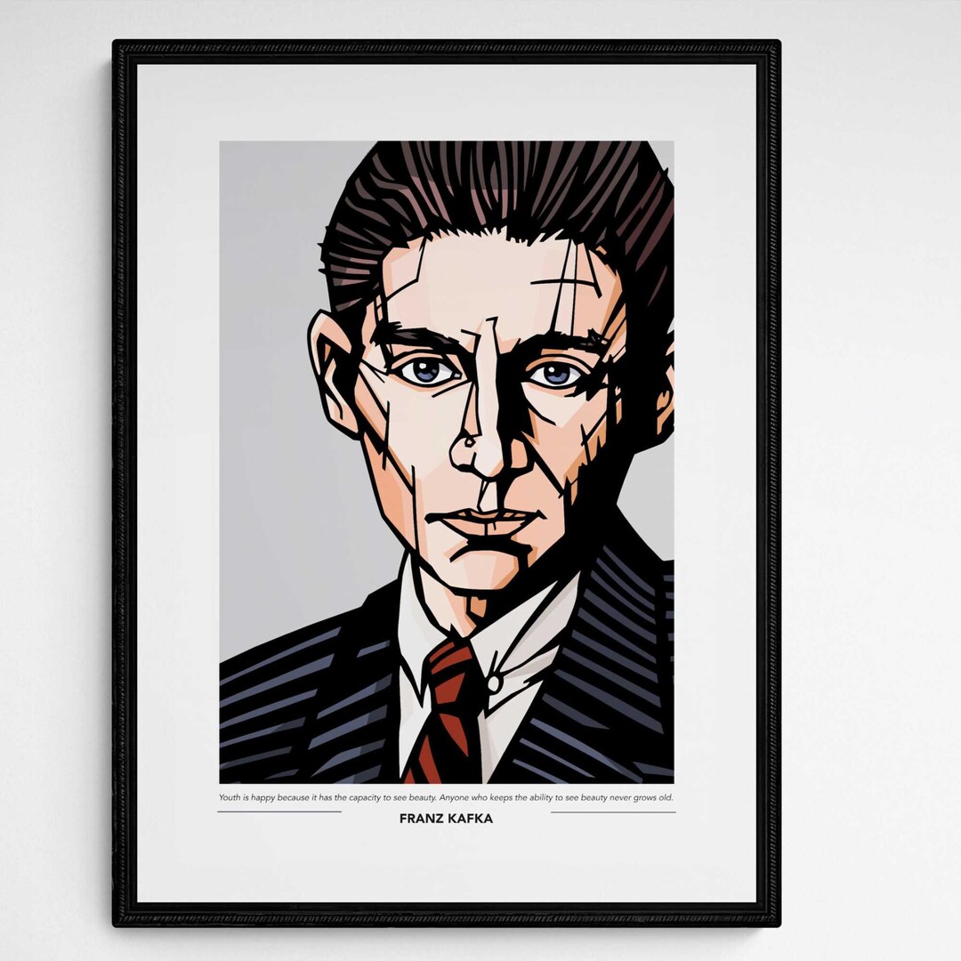 FRANZ KAFKA Print, Option to Add Favourite Quote, Customised Print ...