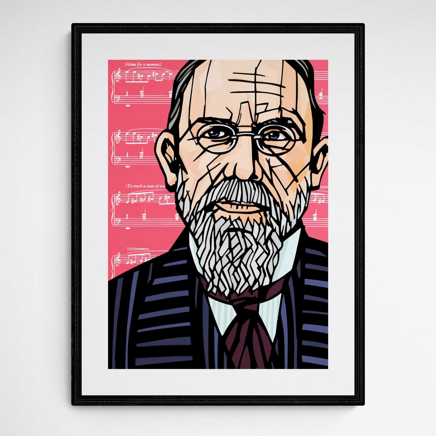 ERIK SATIE Art Print, Classical Composer Home Decor, Classical Music ...