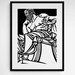 SOCRATES Large Scale Original Ink Drawing, Black and White Artwork ...