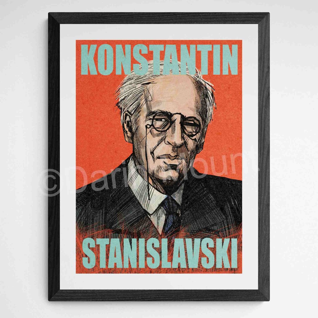 KONSTANTIN STANISLAVSKI Print, Typography Print, Stanislavski Quotes ...