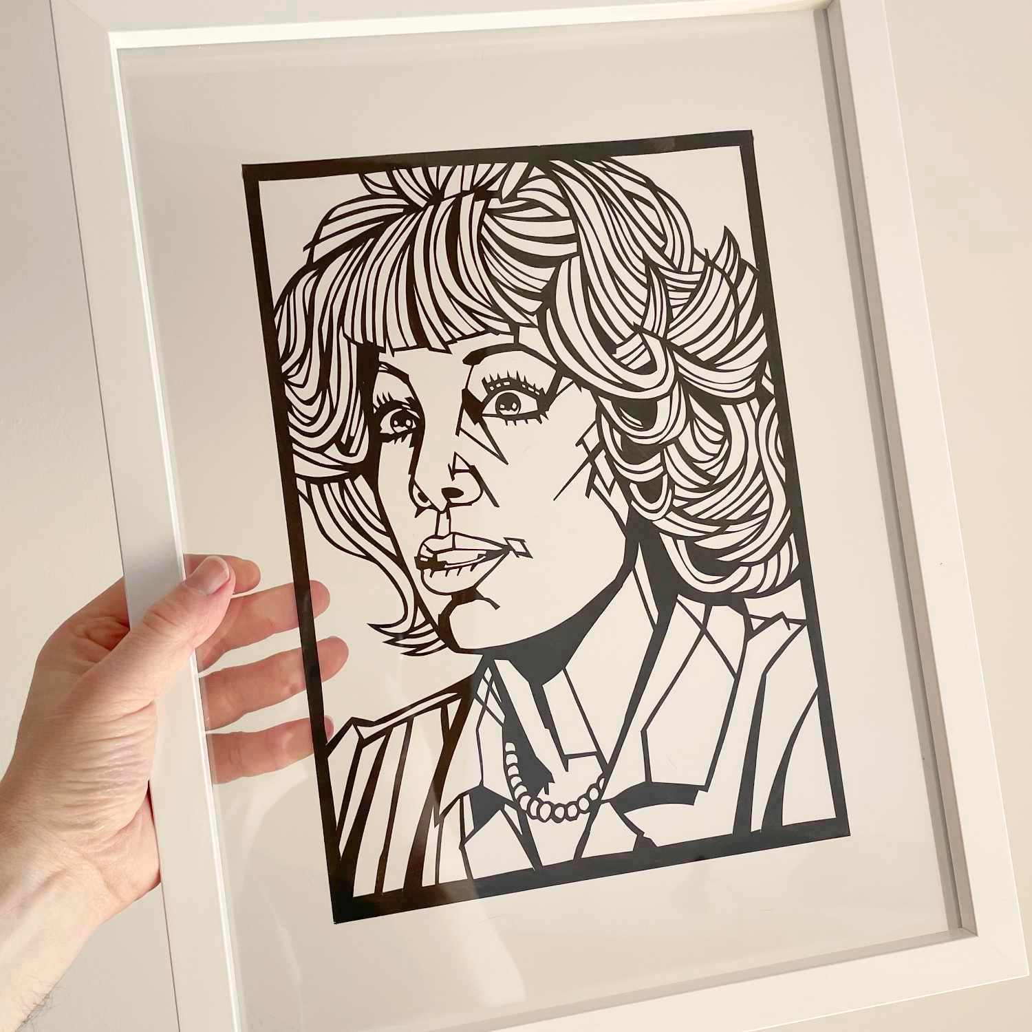 Grease Frenchy Drawing