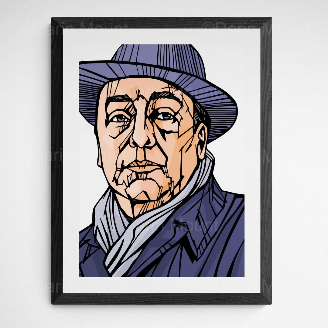 PABLO NERUDA Personalised Art Print, Option to Add Favourite Quote ...