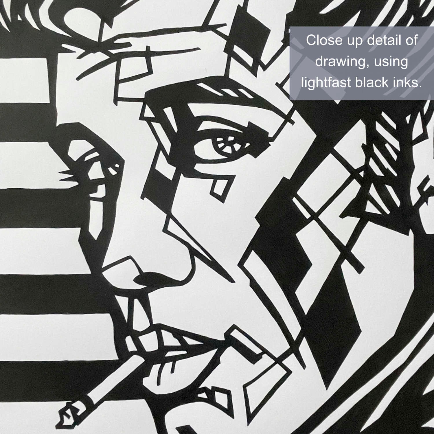 DANNY ZUKO GREASE Original Ink Drawing John Travolta Large - Etsy