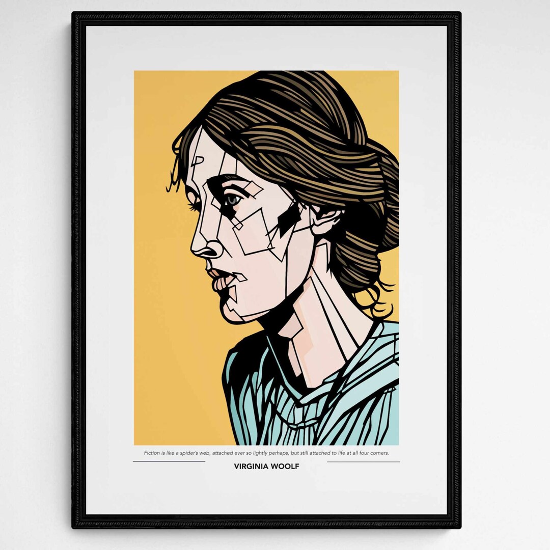 VIRGINIA WOOLF Print, Option to Add Your Favourite Quote, Personalised ...