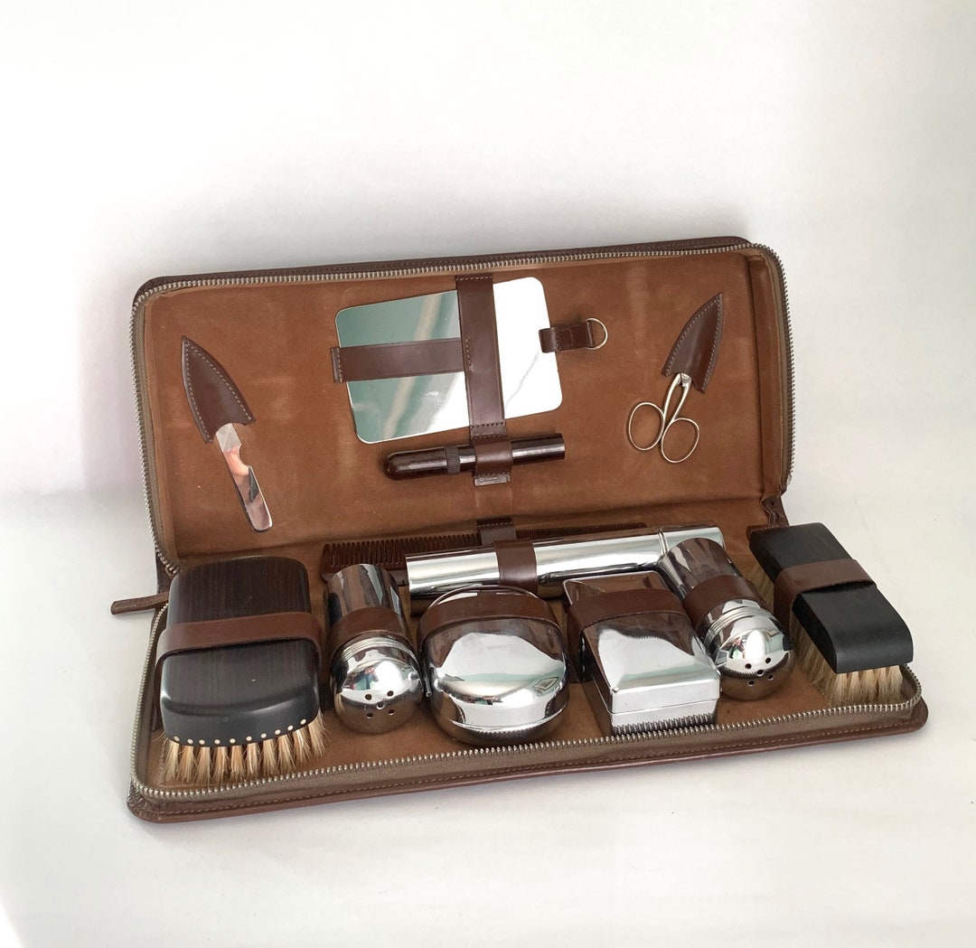 Vintage English Made Twelve Piece Gentleman's Grooming Kit - Etsy
