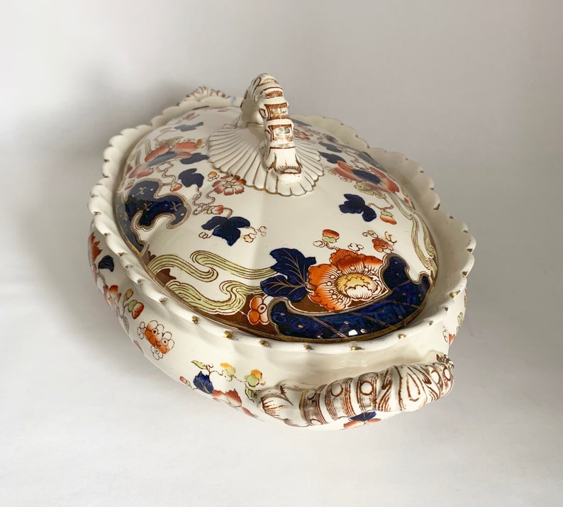 Antique Keeling &co Losol Ware Tokio Covered Tureen - Etsy