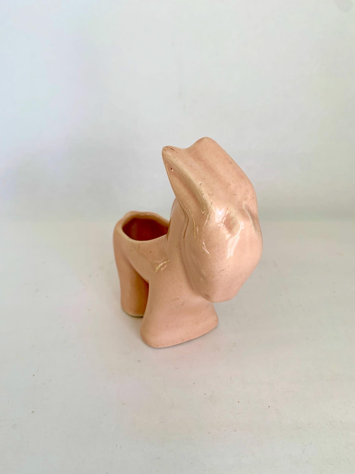 Vintage Ceramic Donkey Planter - Etsy