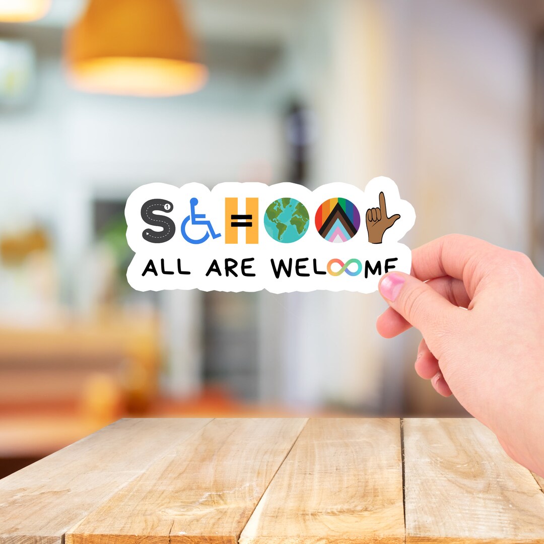 Inclusive School Safe Space Sticker Promoting Equality and Acceptance ...