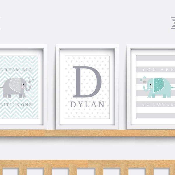 Mint Grey Nursery - Etsy