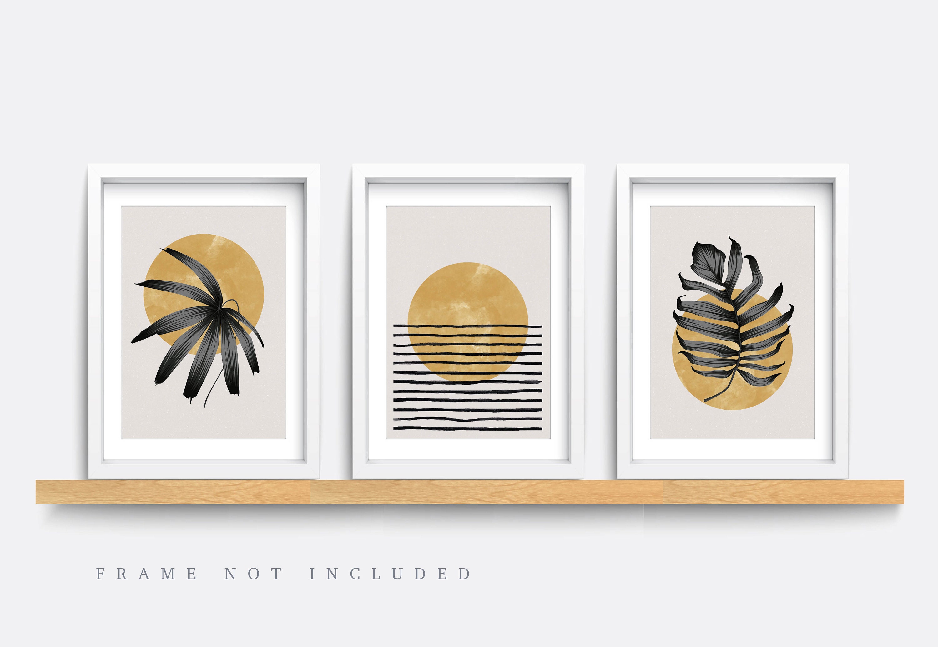 Abstract Print Set of 3 Print Abstract Wall Art Minimalist - Etsy