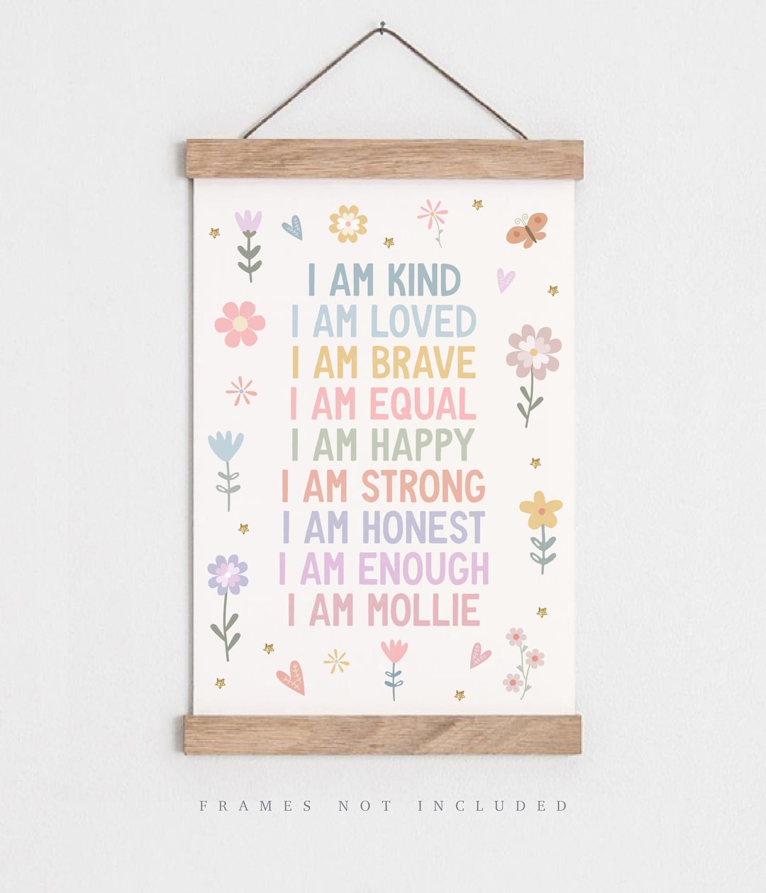 Girls Affirmation Print: Nursery Wall Art, Playroom Decor - Etsy UK