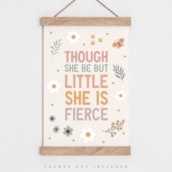 And Though She Be but Little - Etsy