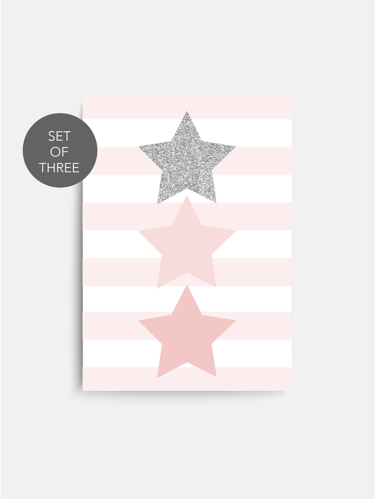 Nursery wall art Set of 3 Star prints Twinkle twinkle little | Etsy